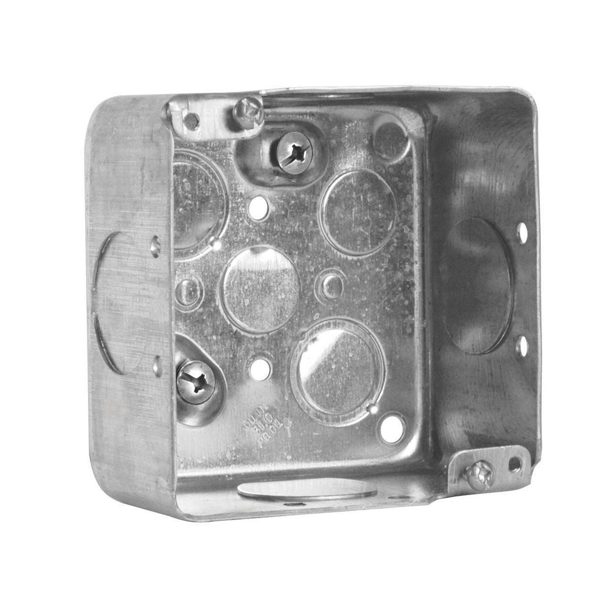 Hubbell 4 in. Square Box, 2-1/8 in. deep, 30 cu. in., 1/2, 3/4 & 1 in ...